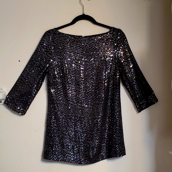 Tory Burch | Tops | Tory Burch Sequin Tunic Top Sz 4 | Poshmark